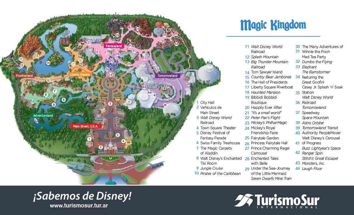 Parque Magic Kingdom, Turismo Sur Internacional